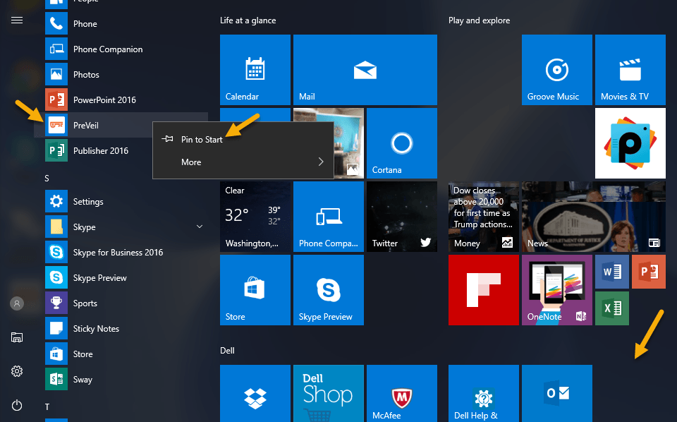 Using the PreVeil Desktop Shortcut on Windows - PreVeil