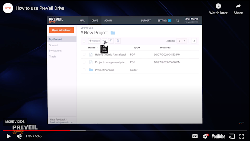 PreVeil Demo of our Encrypted File Sharing Platform