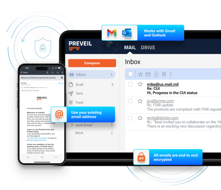 Encrypted Email and File Sharing for CMMC Compliance | PreVeil